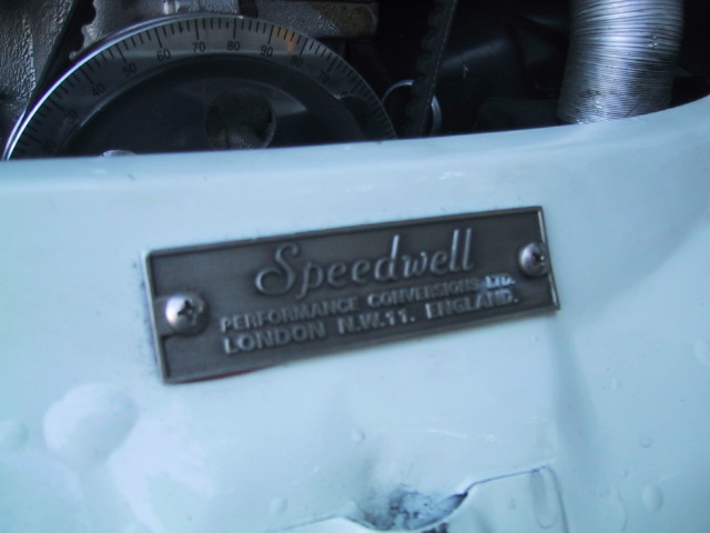 Cool Speedwell badge on the rear apron.